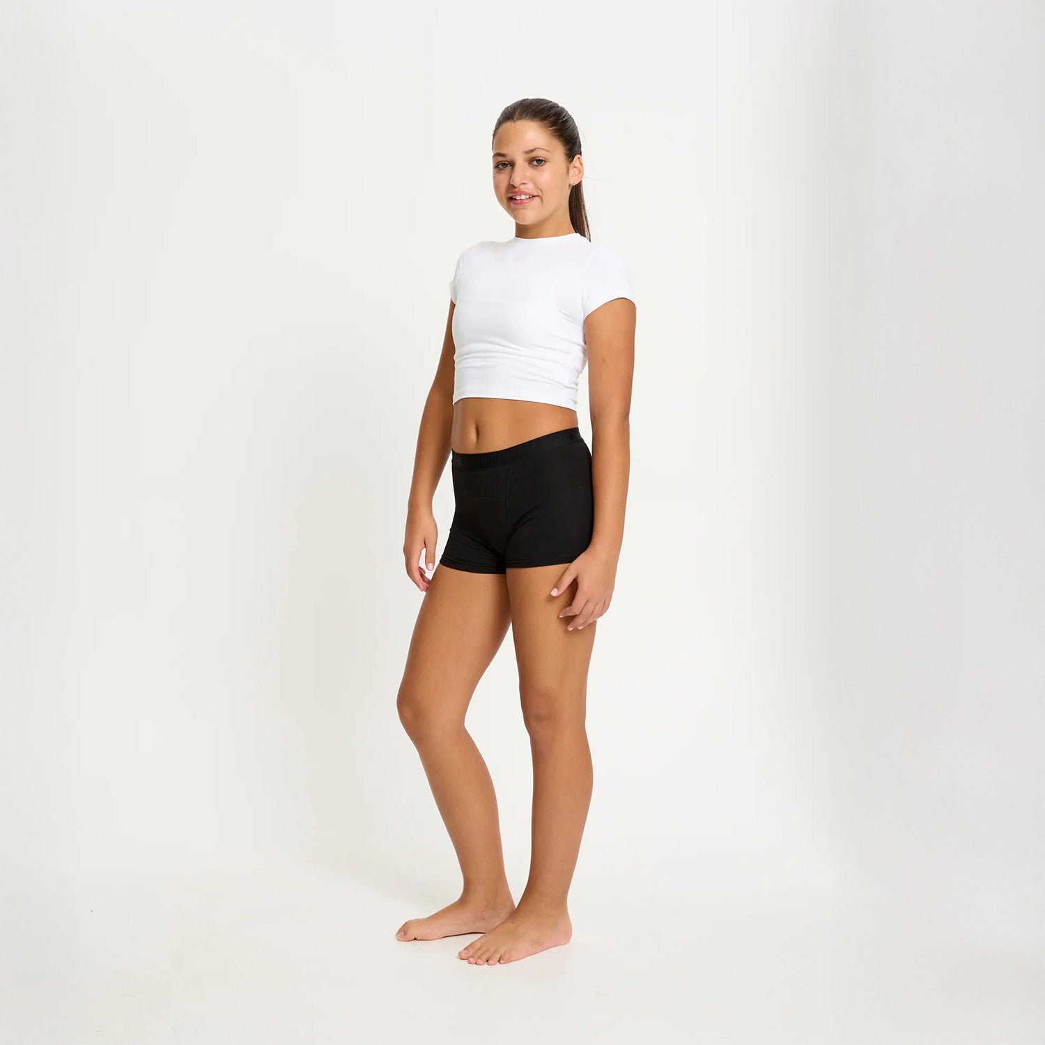 Modibodi Teen Hipster Boyshort Super Black