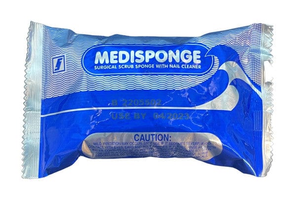 Medisponge Surgical Scrub Sponge With Nail Cleaner With Chlorhexidine ...